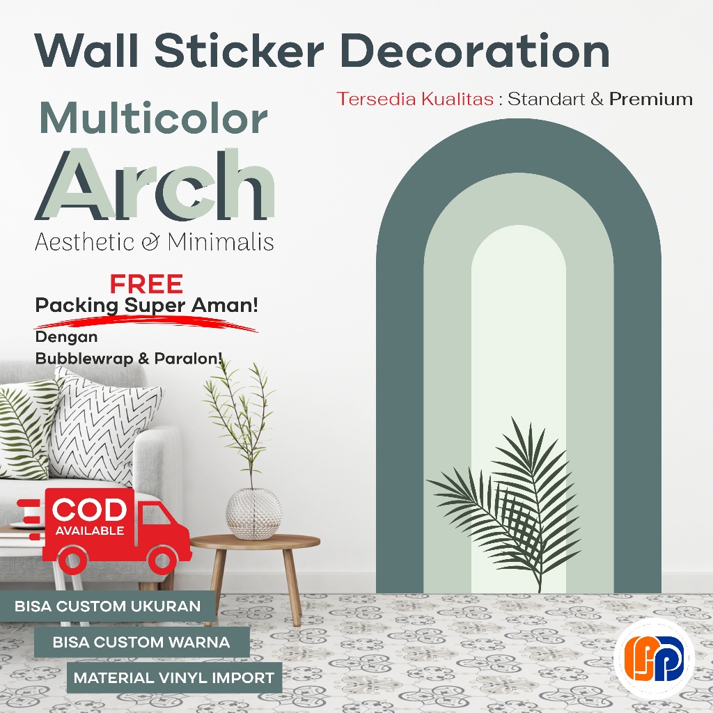 Jual STIKER DINDING / WALL STICKER DEKORASI RUMAH MULTI ARCH AESTHETIC ...