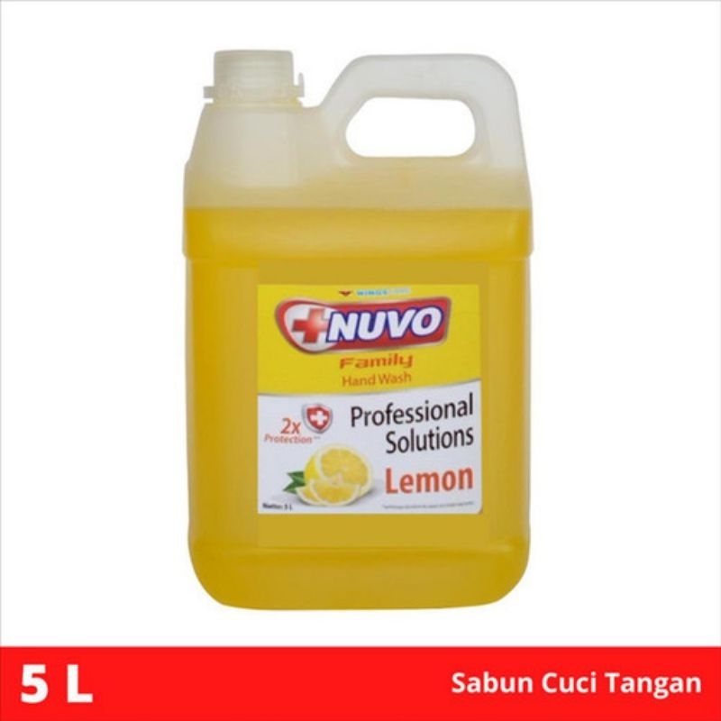 Jual NUVO HAND WASH KUNING JERIGEN 5 LITER ** | Shopee Indonesia