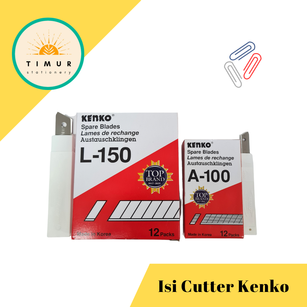 Jual Isi Cutter Kenko Besar Kecil Tajam / Kenko Cutter Blade L-150 & A ...