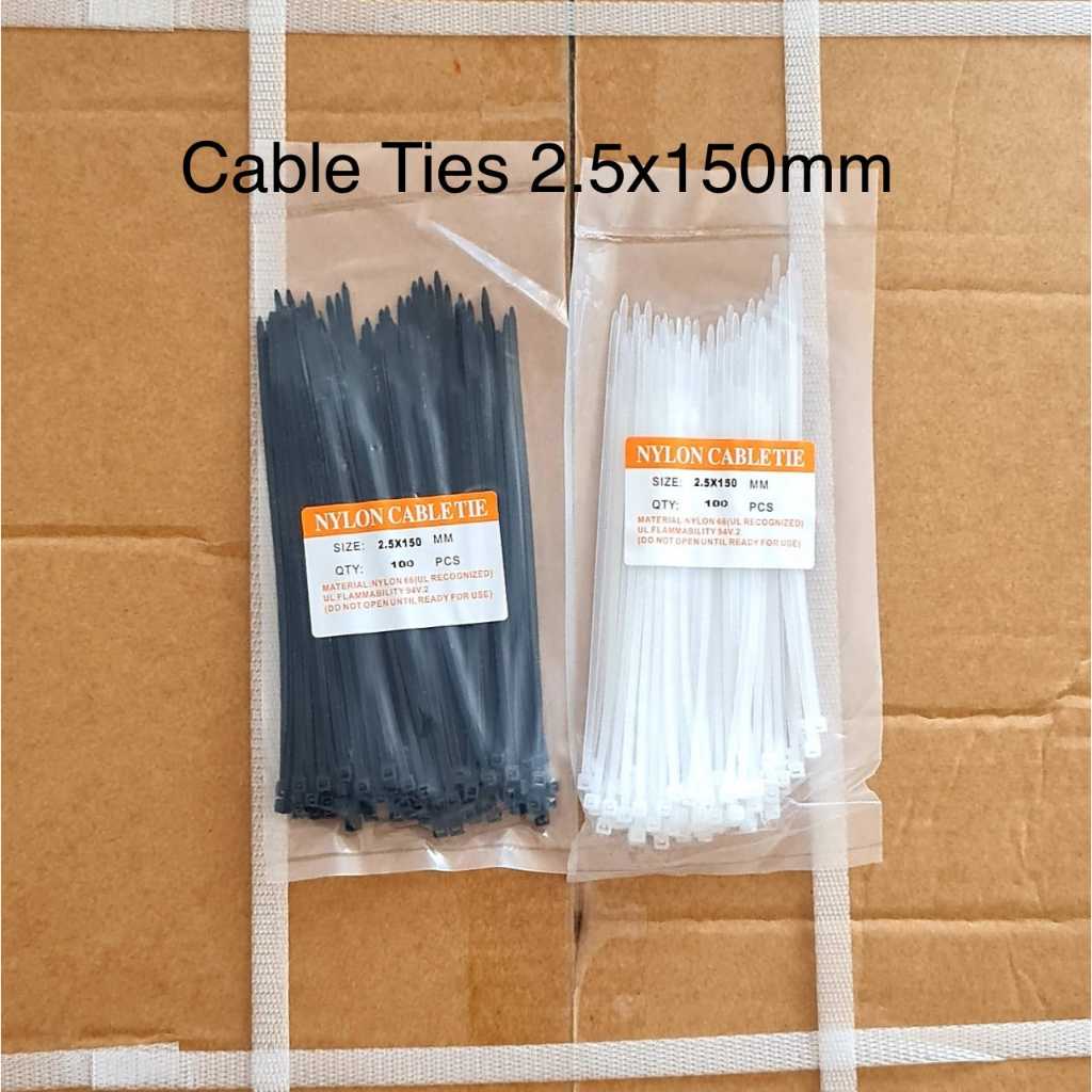 Jual Kabel Ties 2,5x150mm Kabel Tie Cable Tie Cable Ties Pengikat Kabel ...