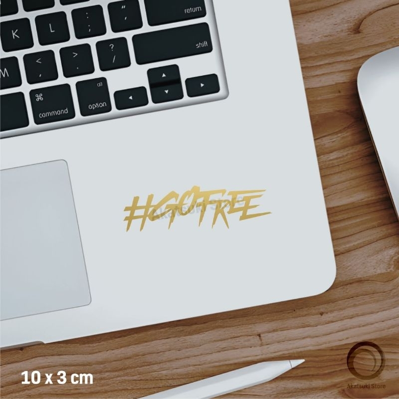 Jual Sticker Stiker Cutting #Gofree Emas 10cm | Shopee Indonesia