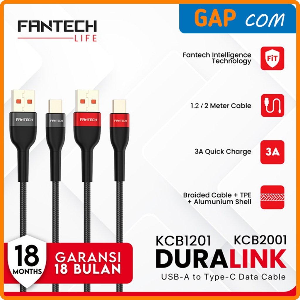 Jual Kabel USB Data Charger Type-C Fast Charging QC VOOC 3A 1.2M/2M ...