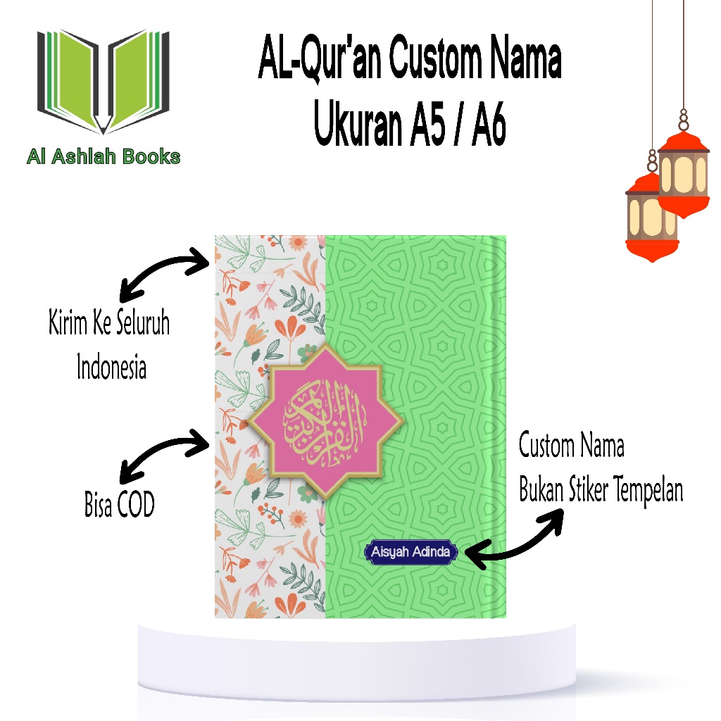 Jual Al-Quran Custom / Al Qur'an Ukuran A5 Ada Latin Per Kata ...