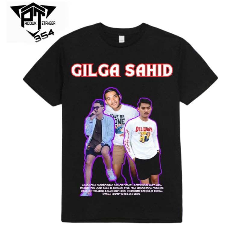 Jual KAOS BAJU GILGA SAHID - TSHIRT PENYANYI DANGDUT KOPLO Gildcoustic ...