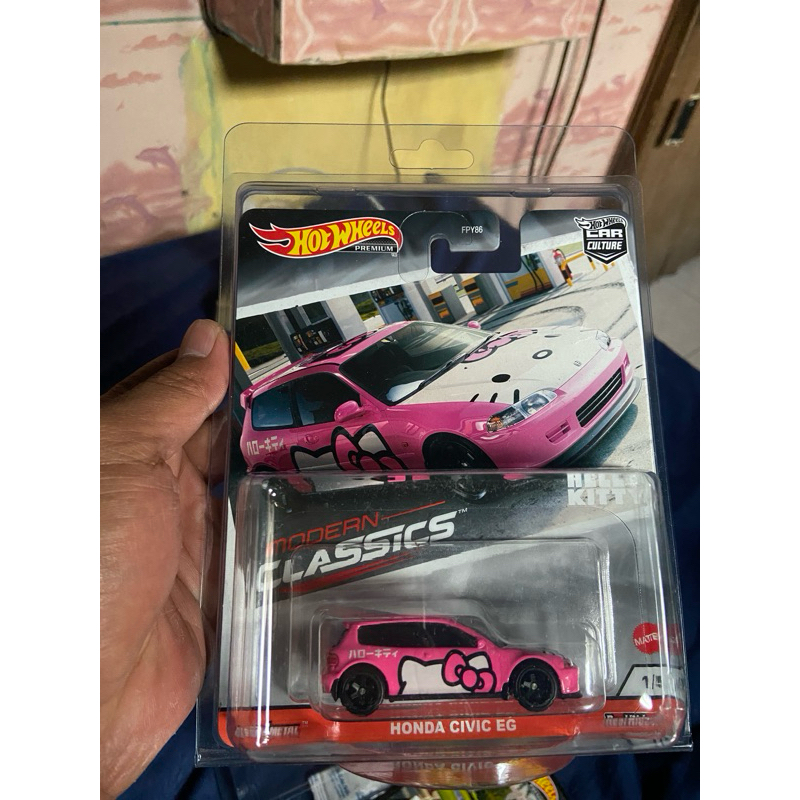 Jual HOT WHEELS MODERN CLASSIC HONDA CIVIC EG HELLO KITTY PINK | Shopee ...