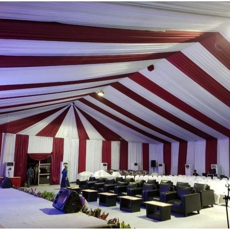 Jual [COD] Panjang 6 x Lebar 2. Kain Atap Dekor Pernikahan Pelaminan ...