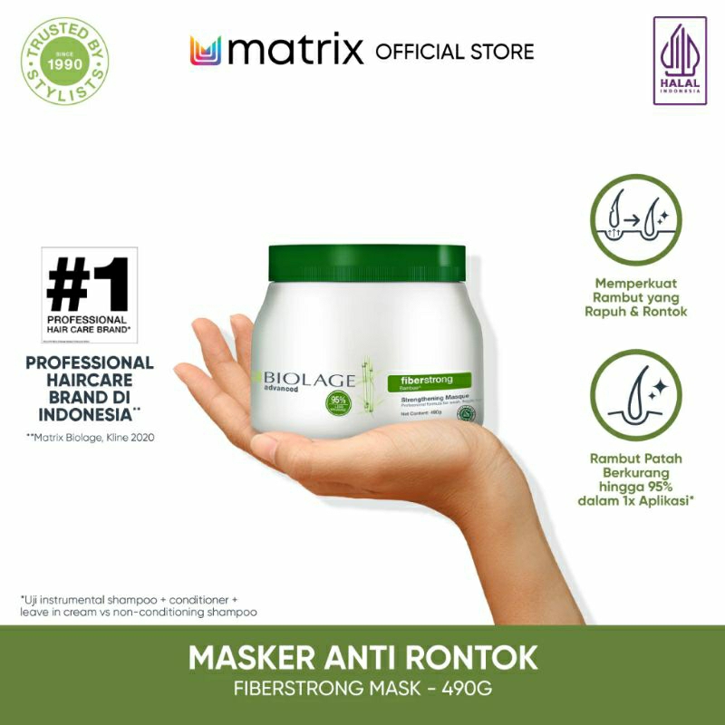 Jual Matrix Biolage Fiberstrong Masker 490gr - untuk Rambut Rusak ...