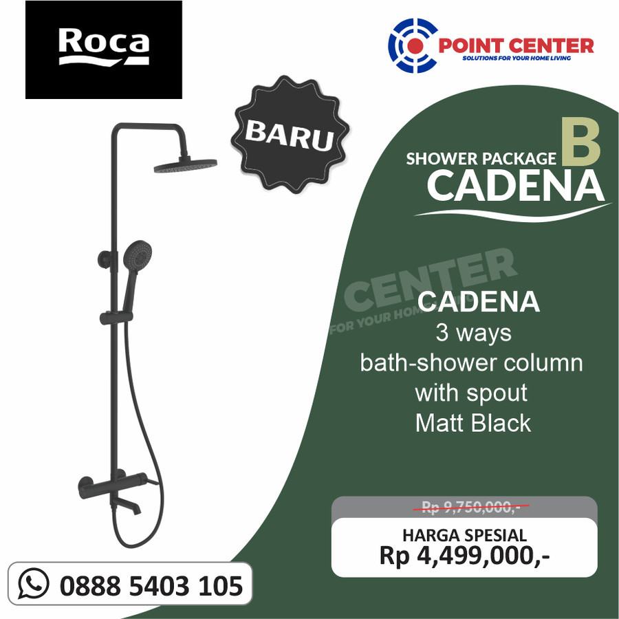 Jual TERBAIK ROCA SHOWER SET CADENA SHOWER COLUMN MATT BLACK | Shopee ...