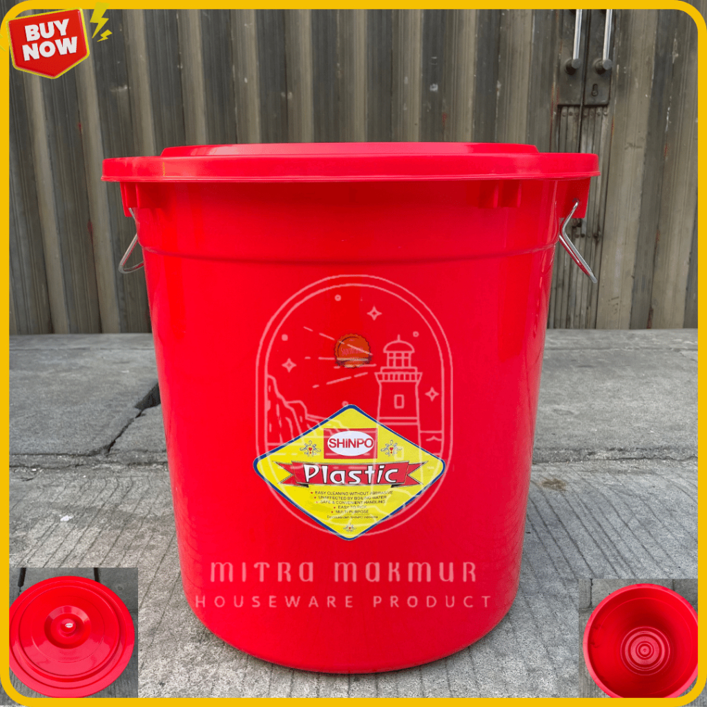 Jual SHINPO - EMBER PLASTIK TUTUP 30 40 50 60 80 120 LITER EMBER PLASTIK MURAH | Shopee Indonesia
