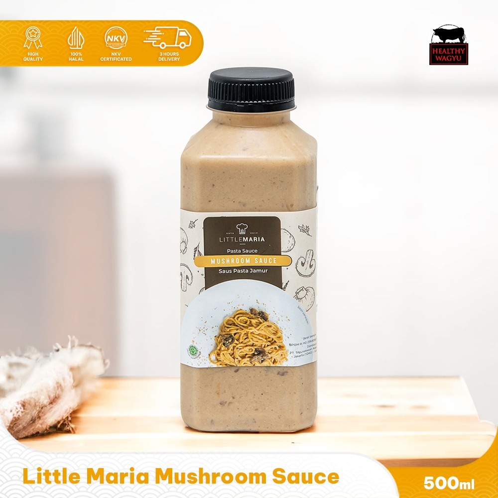 Jual Little Maria Mushroom Sauce Saus Jamur Halal 500ml Healthy wagyu ...