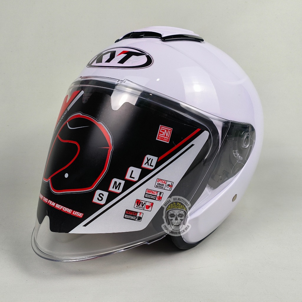 Jual HELM KYOTO PERSIS KYT KYOTO SOLID HALF FACE MIRIP KYT//Packing Box ...