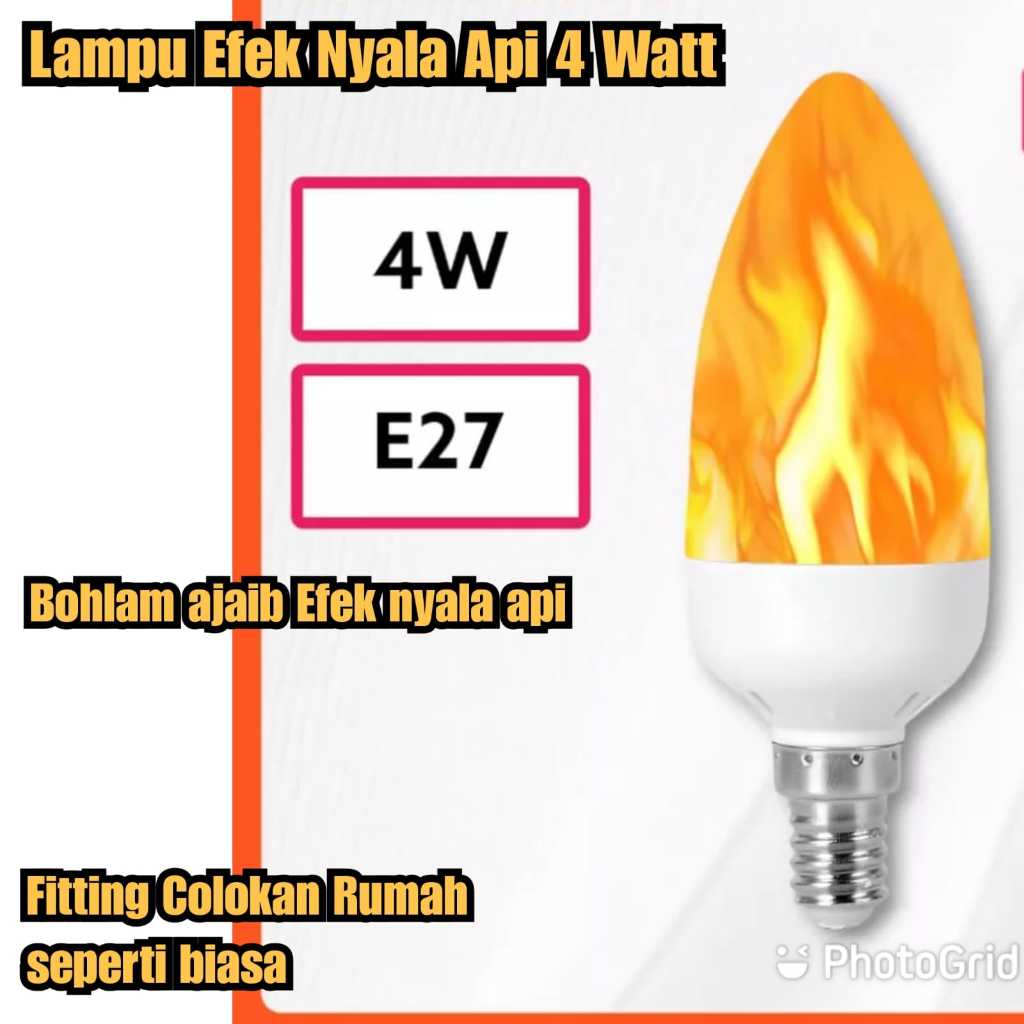 Jual Lampu hiasan keren Lampu obor Bohlam Oncor Bohlam nyala api Lampu ...