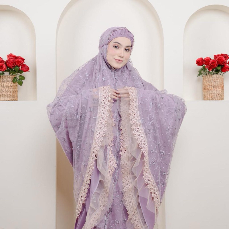 Jual Mukena Dewasa Pelvet Mewah Brukat 2 Layer Jumbo Adem | Shopee ...