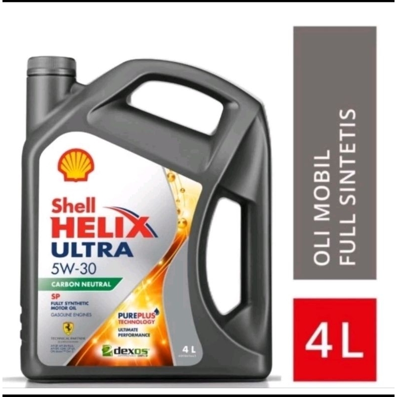 Jual Shell Helix Ultra 5W-30 SP bensin 4L Original barcode tembus | Shopee Indonesia