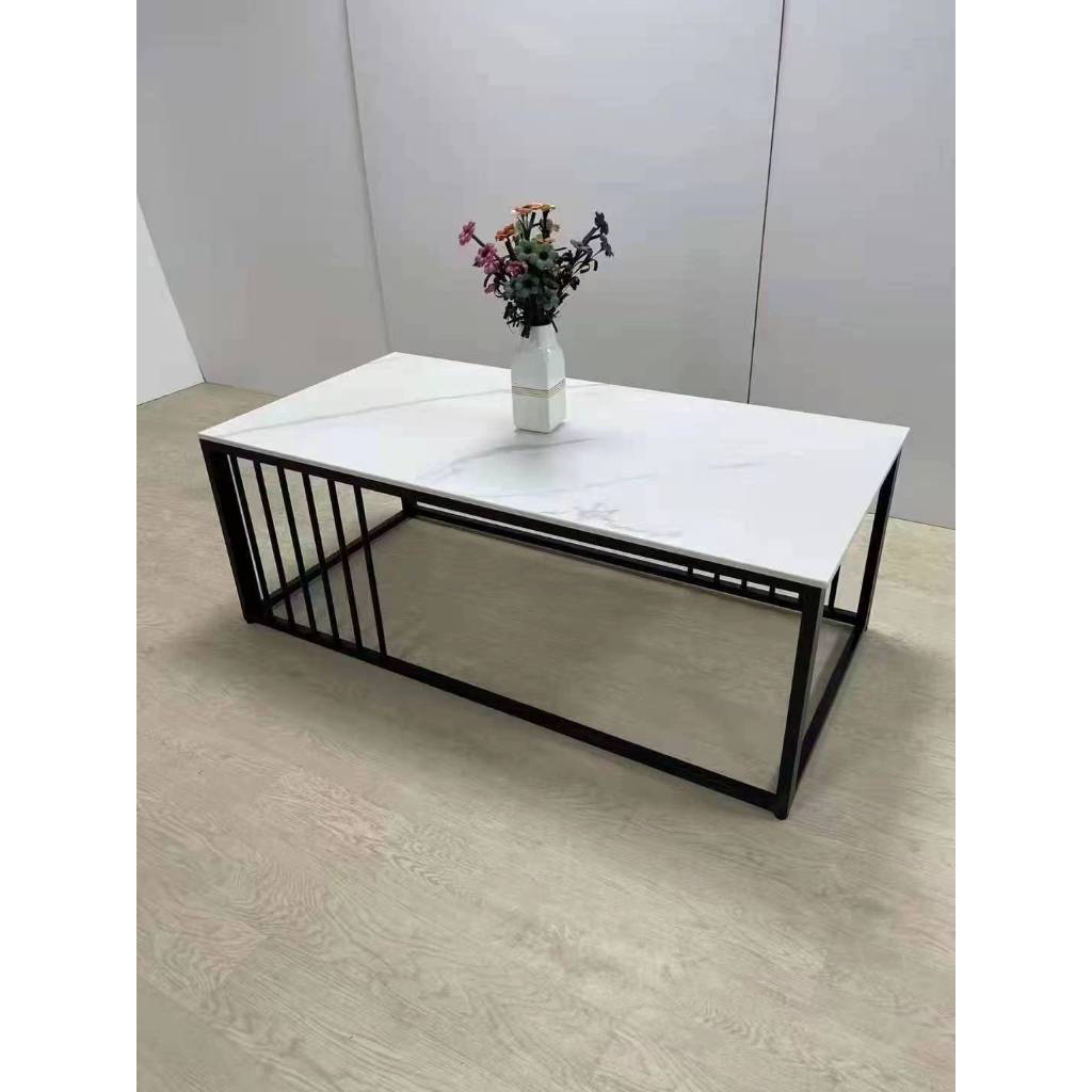 Jual Meja Tamu Granite Ekonomis Besi Anti Rayap dan Banjir | Shopee ...