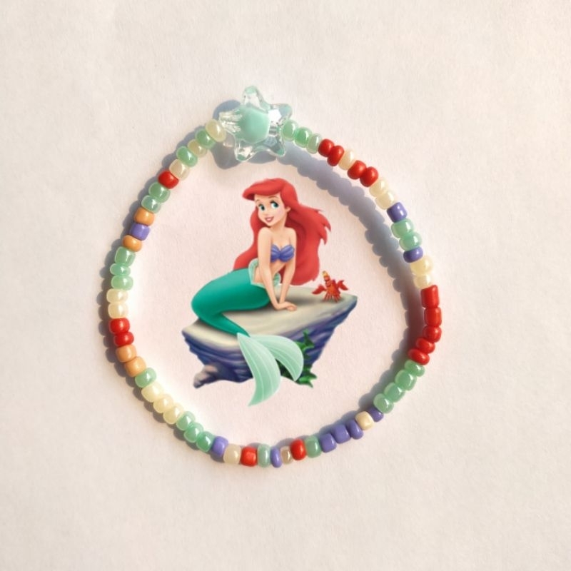 Jual Gelang Manik Disney Princess Sleeping Beauty Cinderella Jasmine ...