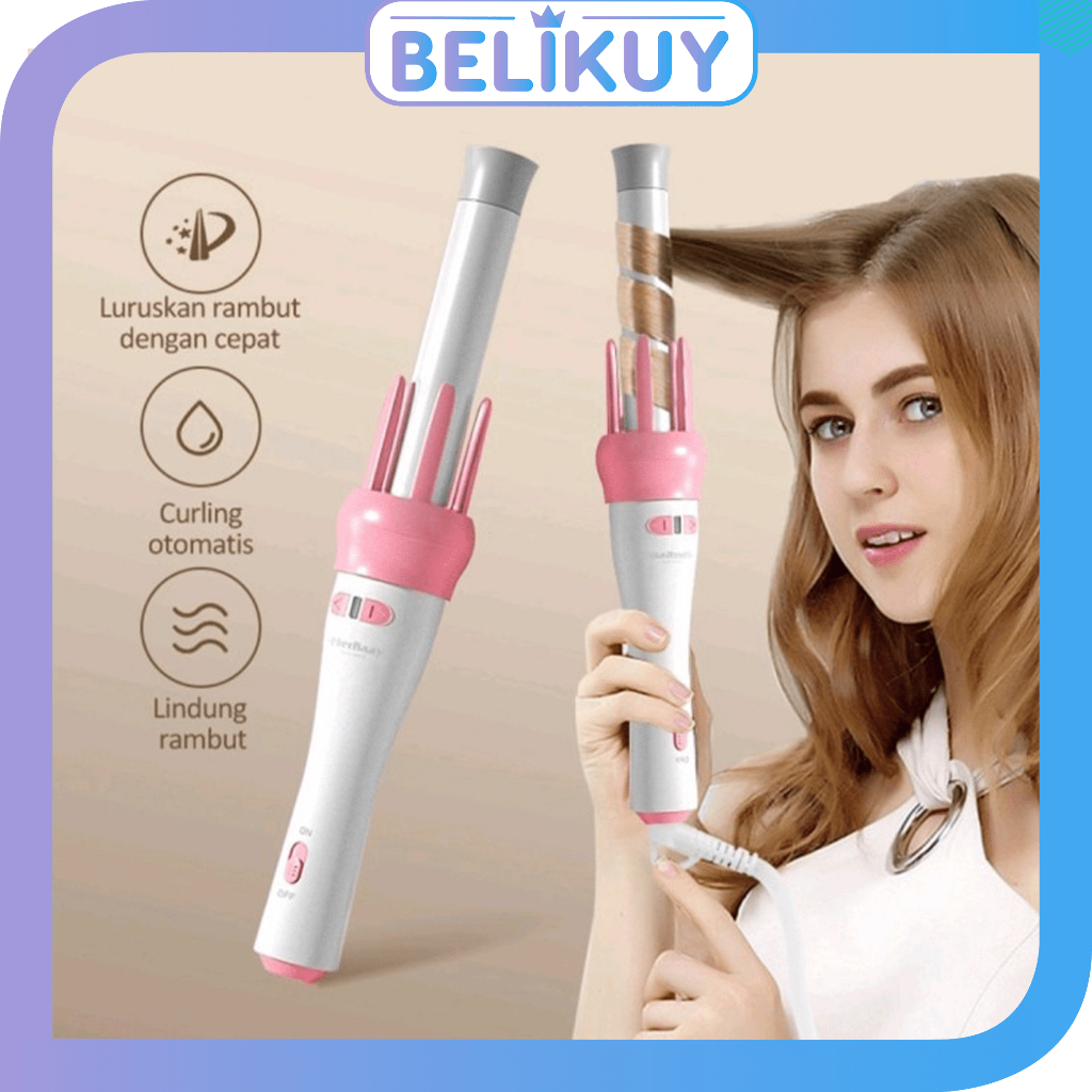 Jual Belikuy COD Catokan Rambut Otomatis / Catok Keriting Automatic Hair Curler Styling Colokan ...