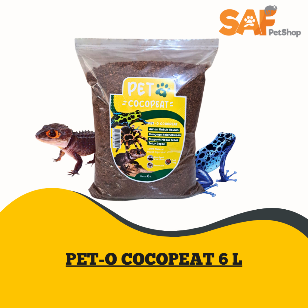 Jual Cocopeat Pet-O 6 L Alas Kandang Reptil Media Tetas Telur Reptile ...