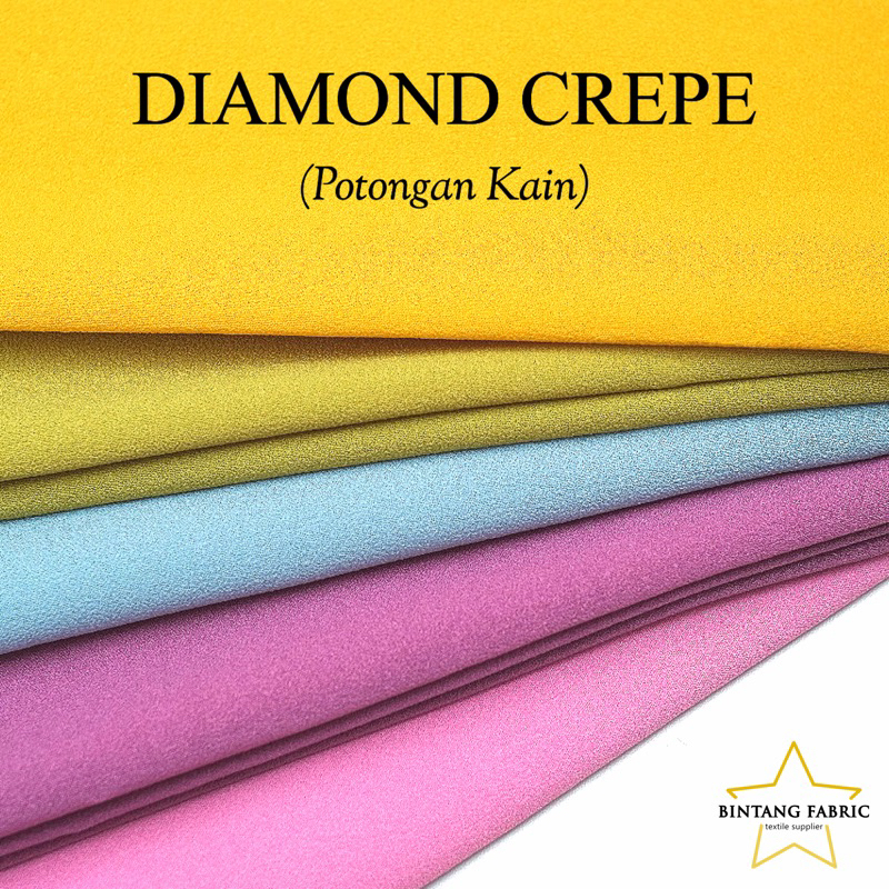 Jual Sisa Potongan Kain Diamond Crepe grade A | Shopee Indonesia