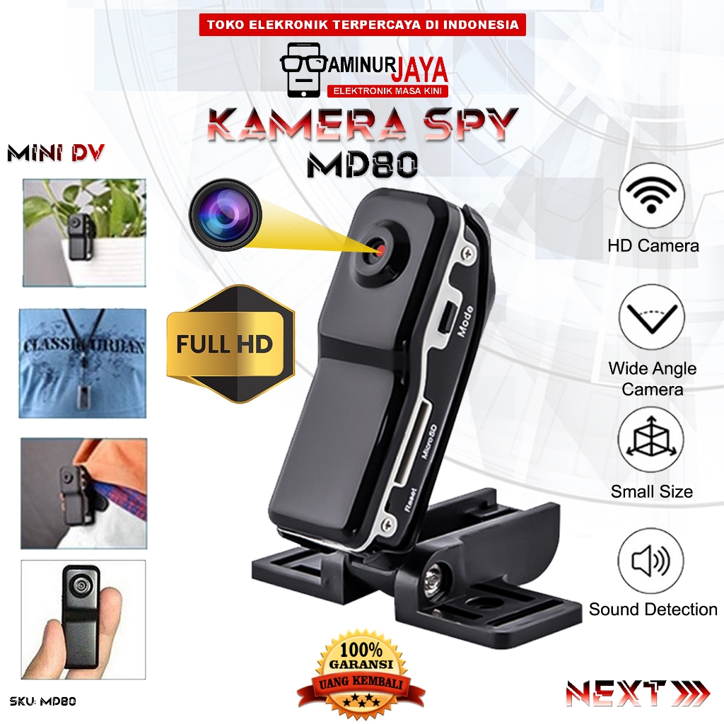 Jual Spy IP Camera Digital Portable MD80 Kamera Mini DV DVR Camcorder ...
