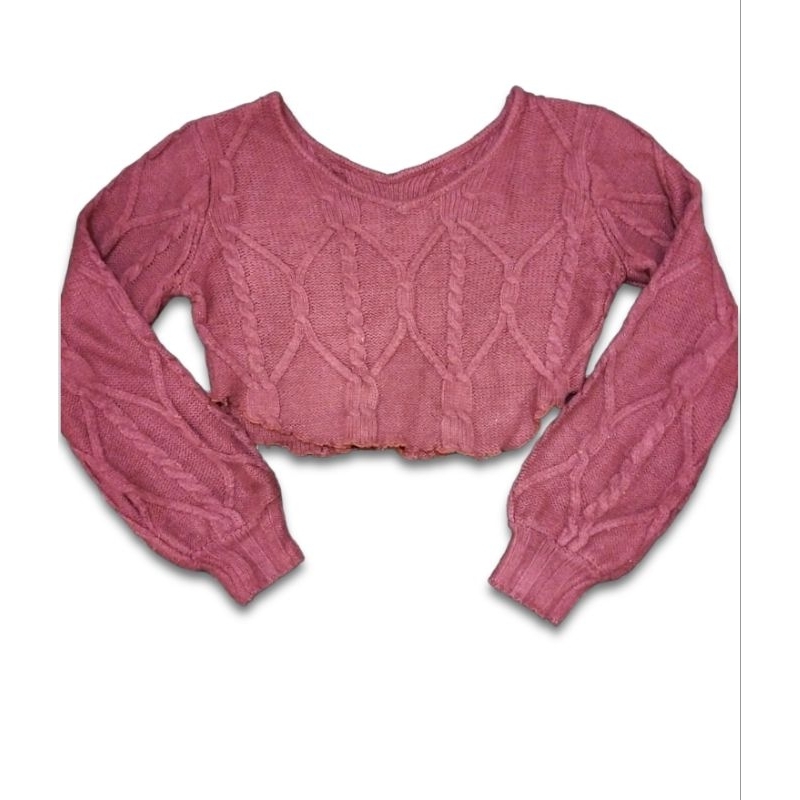 Jual Thrift Crop Rajut Kepang Tebal Shopee Indonesia