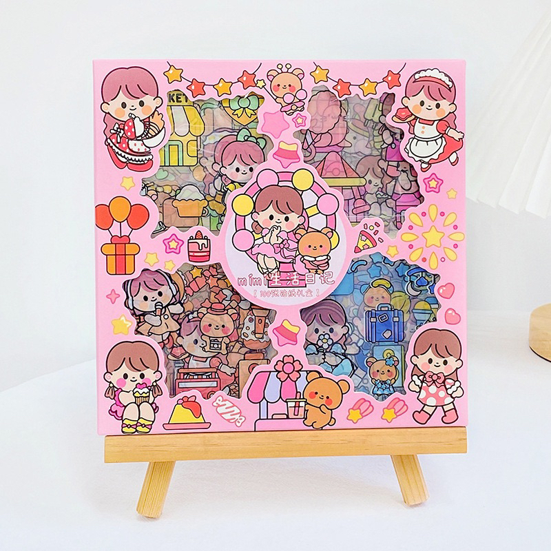 Jual Stiker NINI 100 Lembar Nini Lucu Murah Korea Sticker Jurnal ...
