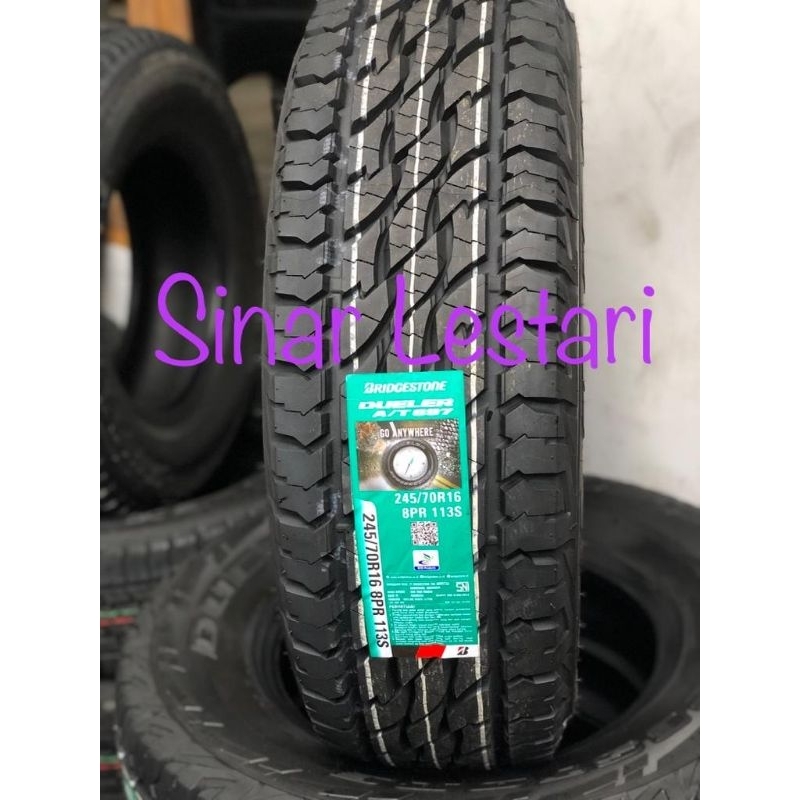 Jual Ban Bridgestone Dueler AT 697 245 70 R16 8PR Ban Mobil Hilux, Triton, Everest Dll. | Shopee ...