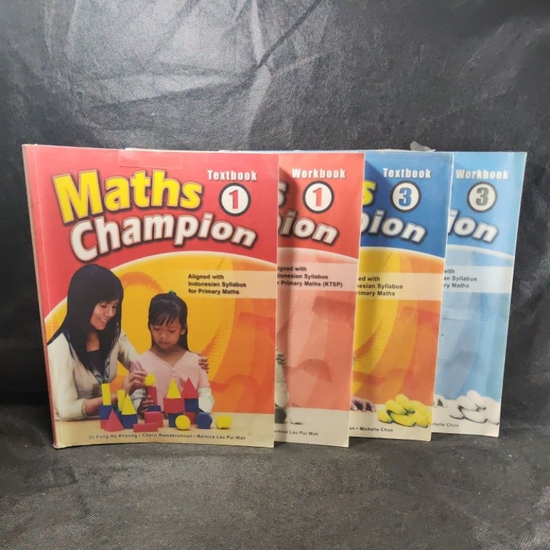 Jual Buku Maths Champion 1,3, I, III, Textbook, Workbook, MC, Marshall ...