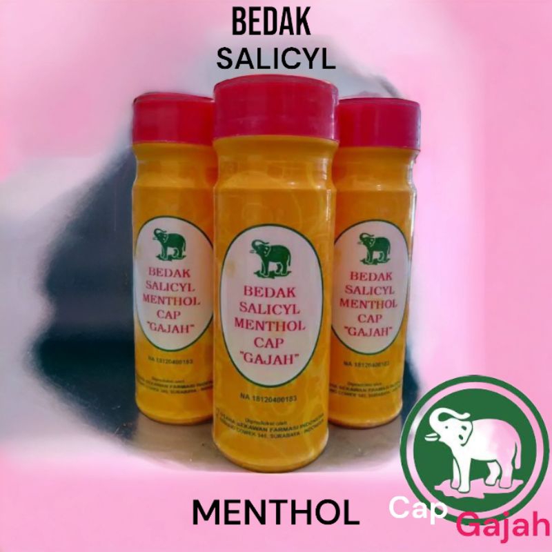Jual Bedak Gatal Salicyl Menthol Cap Gajah 100g | Shopee Indonesia
