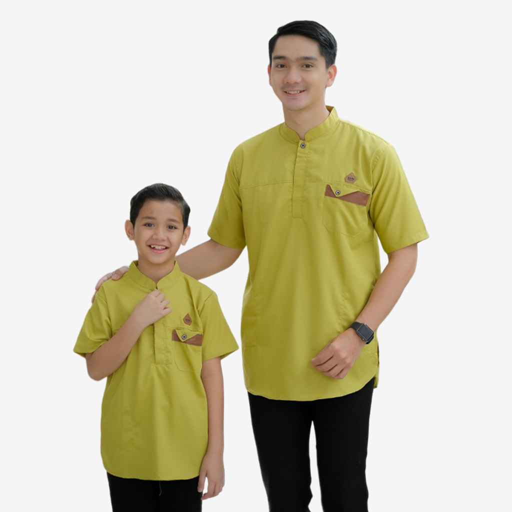 Jual BARS CLOTH.CO Baju Lebaran Couple Pasangan 2024 Kemeja Koko Ayah ...