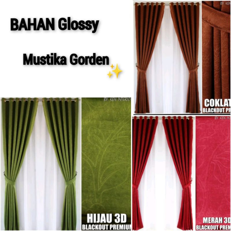 Jual Gorden Blackout Hordeng Jendela Gordeng Pintu Gordyn Minimalis ...