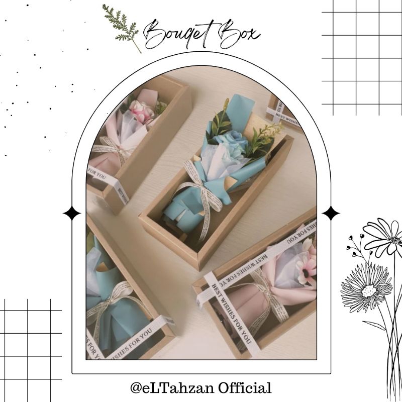 Jual FLOWER BOX BOUQET BUKET BUNGA BOX HADIAH WISUDA GRADUATION ...