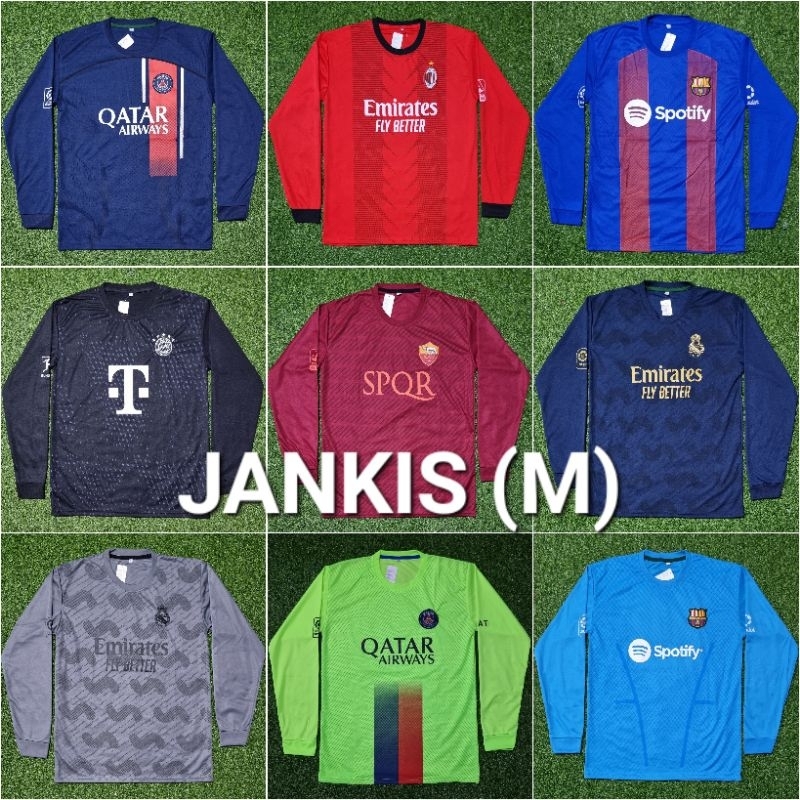 Jual BAJU JERSEY BOLA JANGKIS LENGAN PANJANG M | Shopee Indonesia