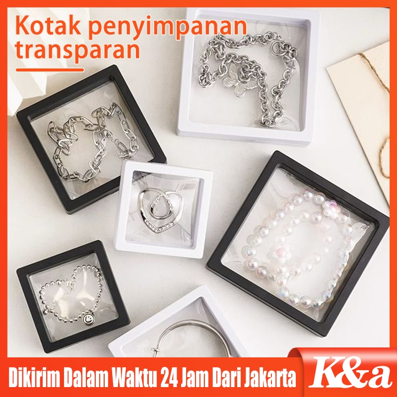 Jual Kotak Penyimpanan Perhiasan Dengan Plastik Transparan Tahan debu ...