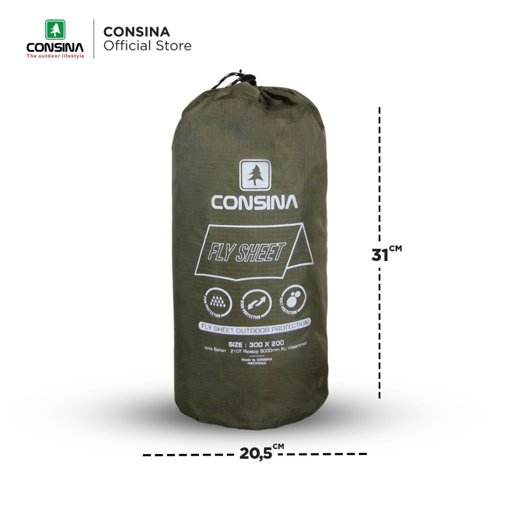 Jual Consina Fly Sheet Outdoor Protection | Shopee Indonesia