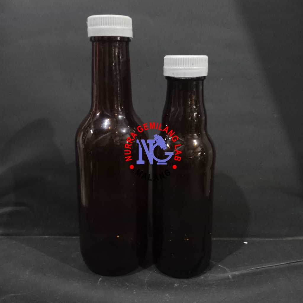 Jual Botol Kaca Gelap Leher Panjang 150ml dan 200ml | Shopee Indonesia