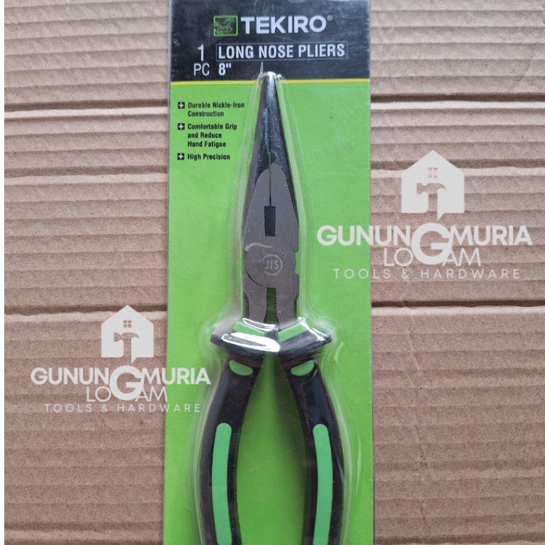 Jual TANG LANCIP TEKIRO 8 INCH [200mm] / Long Nose Pliers 8" ORI | Shopee Indonesia