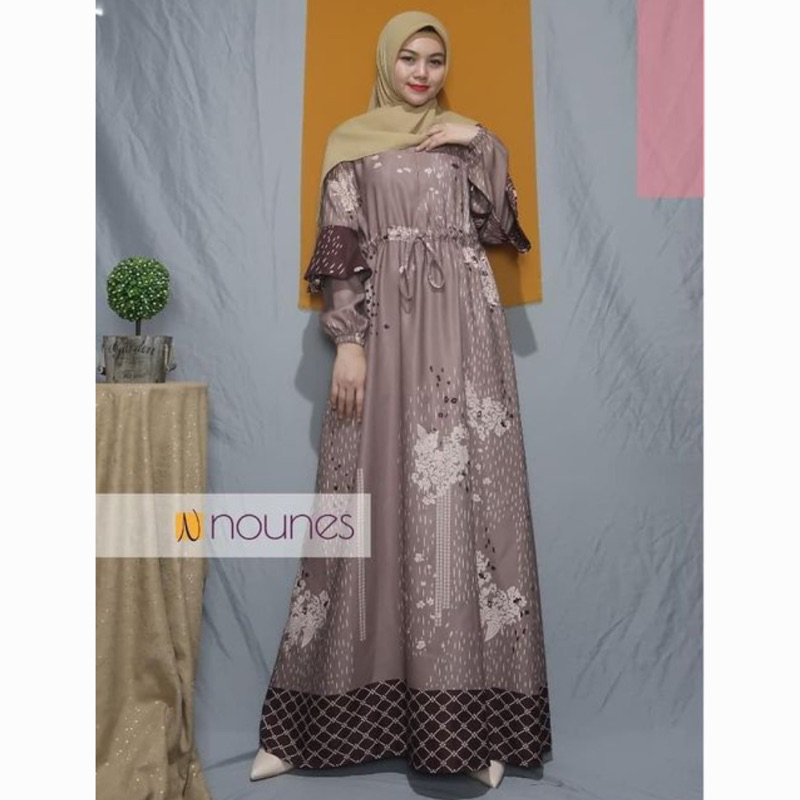 Jual Gamis Denada Gamis Monalisa Resleting Depan Busui Baju Wanita Pakaian Wanita | Shopee Indonesia