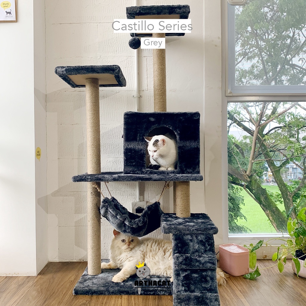 Jual Cat Tree Castillo Arthacat Garukan Rumah Kucing Cat Tower Besar ...