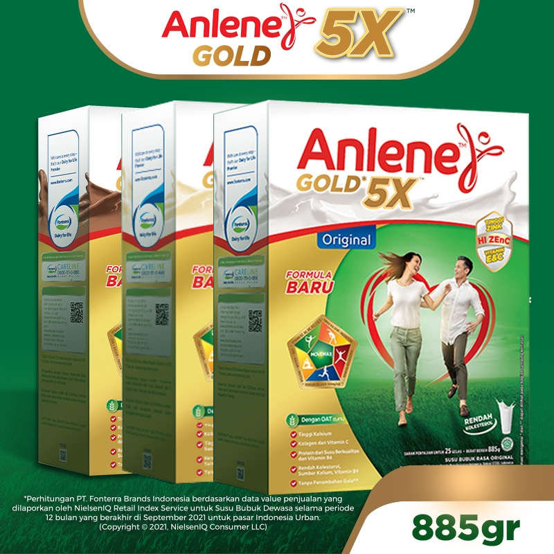 Jual Anlene Gold 5X 825g - Anlene Gold Susu Bubuk Dewasa 825 gr ...