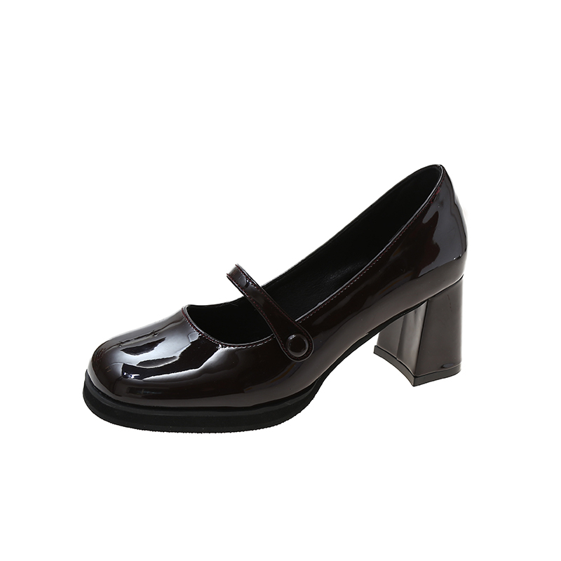 Jual Sepatu Hak Tahu Tinggi 7cm High Chunky Heels Wanita Perempuan ...