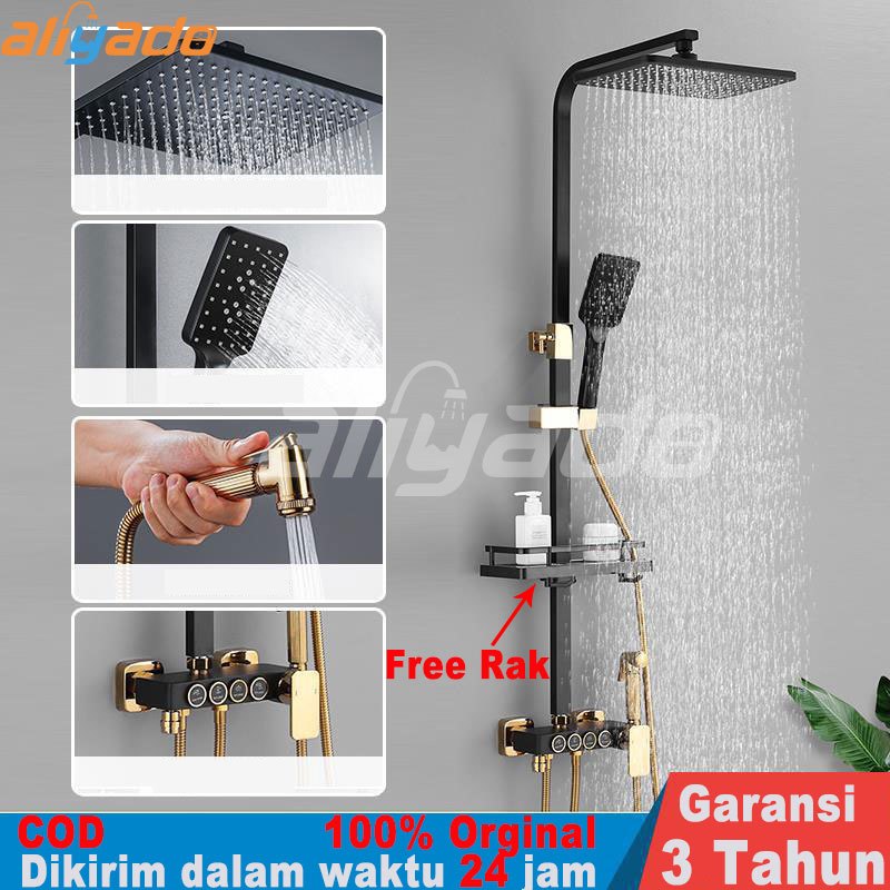 Jual Aliyado Shower Mandi Set Tembaga 4 Fungsi Panas-Dingin Dengan ...