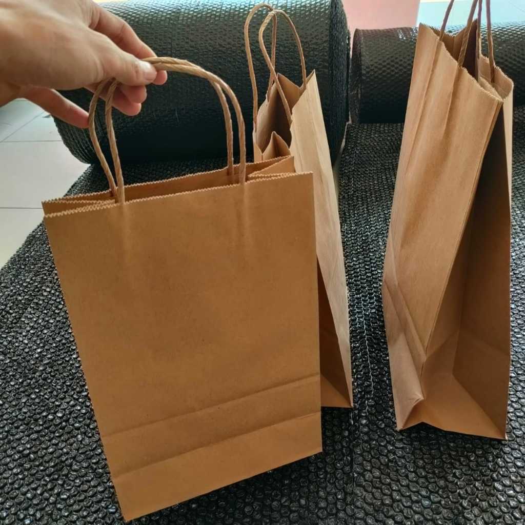 Jual paper bag coklat/paper bag baju/paperbag serbaguna/paperbag craft ...