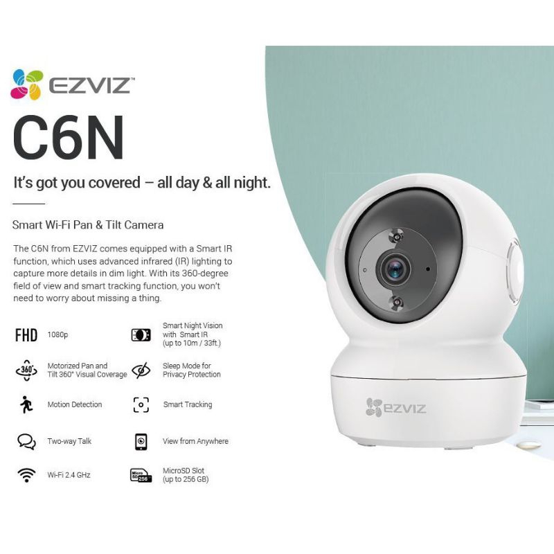 Jual EZVIZ C6N 2MP CCTV INDOOR SMART SECURITY IP CAM 1080P MOTION ...