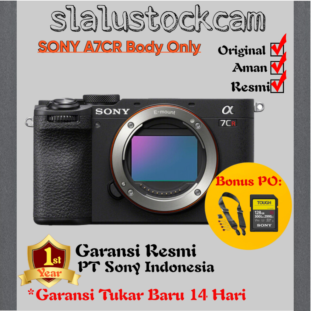 Jual SONY A7CR Body Only Mirrorless Camera - Sony A7C R Body | Shopee ...