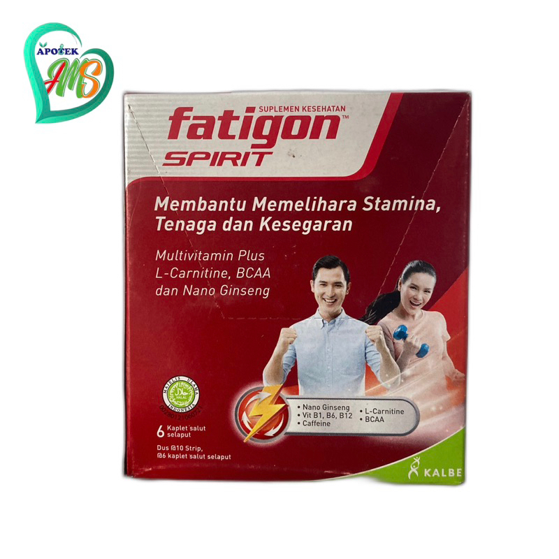 Jual Fatigon Spirit Strip 6 Tablet | Memelihara Stamina Tenaga dan ...