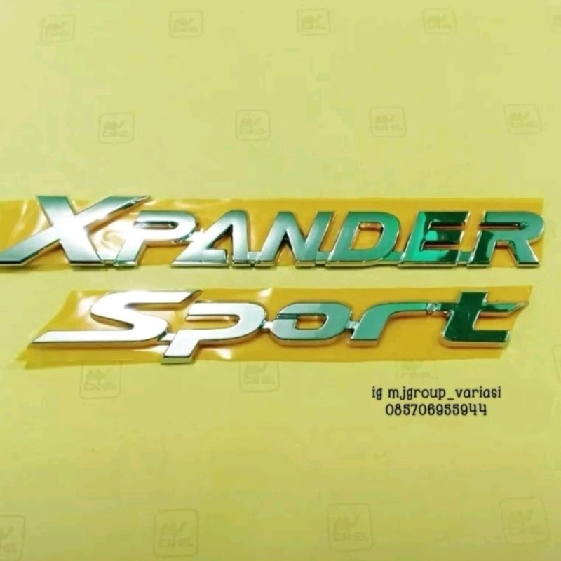 Jual Emblem logo XPANDER SPORT EXCEED ULTIMATE mitsubishi ukuran ...