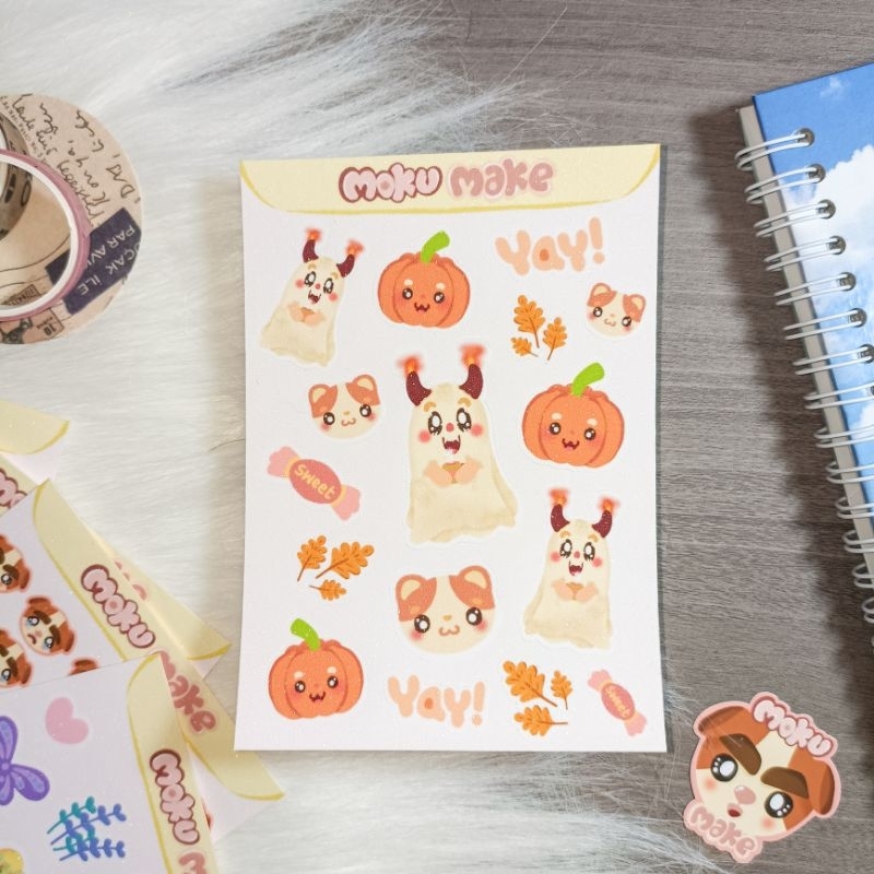 Jual Stiker Lucu/ Stiker Karakter/ Stiker Glitter tahan air/ Stiker ...