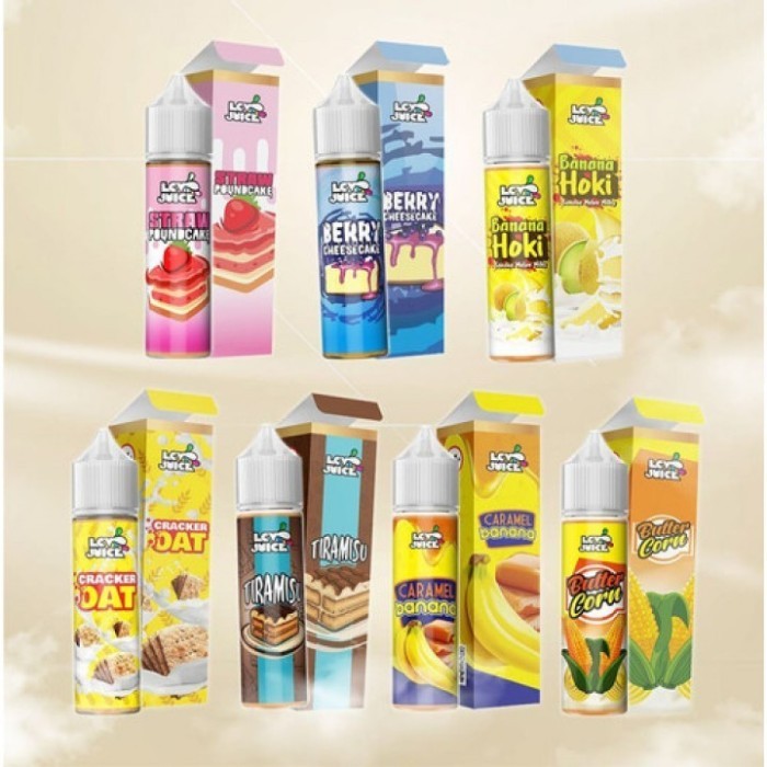 Jual LIQUID LCV JUICE CREAMY SERIES FREEBASE 60ML AUTHENTIC LCV JUICE ...
