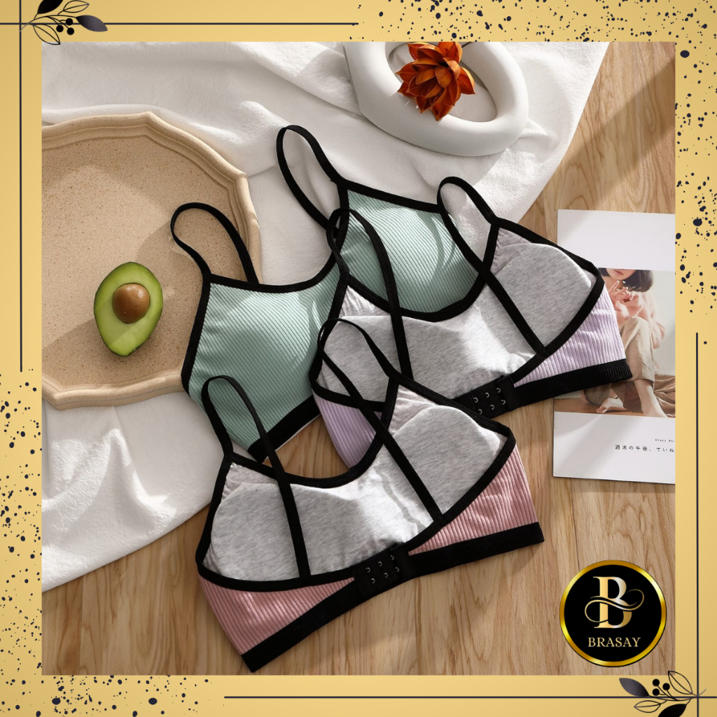 Jual Brasay bra fashion wanita bra tanpa kawat sport bra push up 1033 ...